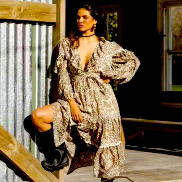 Spell | Dresses | Spell The Gypsy Collective Leopard Print Ada Gown ...